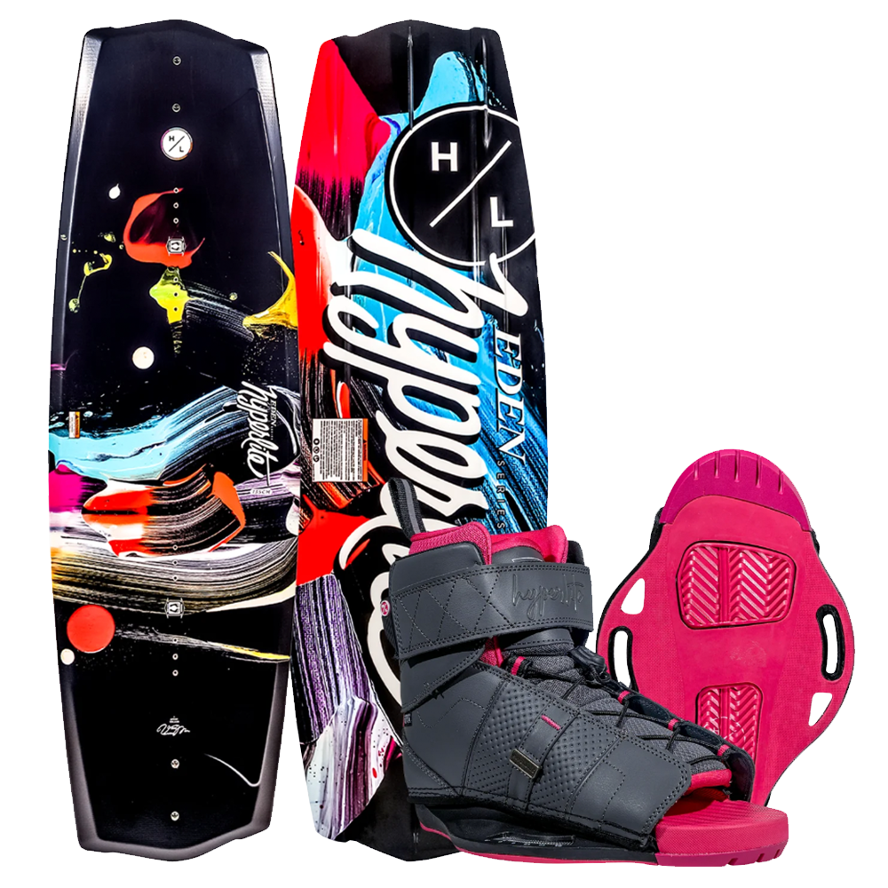 2025 Hyperlite Eden 2.0 Wakeboard With Viva Bindings – Wake Effects