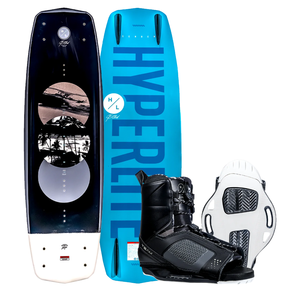 2025 Hyperlite Sender Wakeboard With Hyperlite Team OT Bindings – Wake Effects