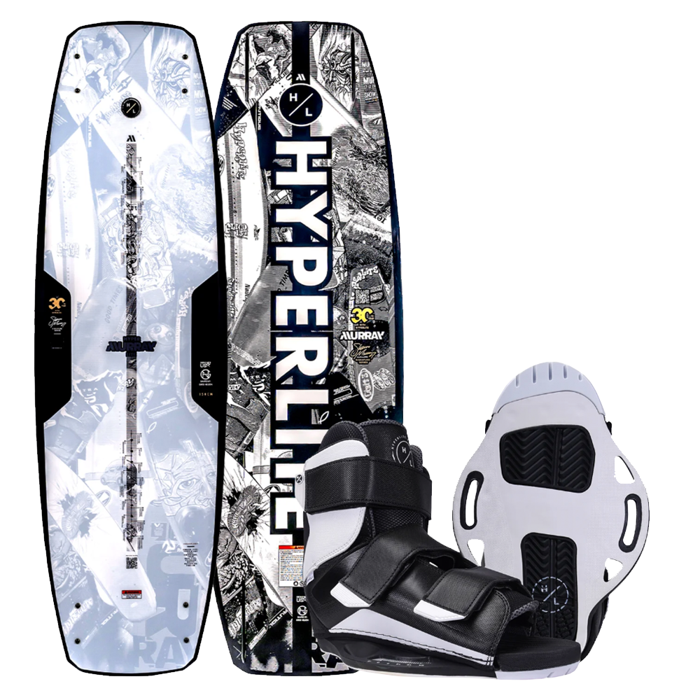 2025 Hyperlite Murray Pro Wakeboard With Hyperlite Formula Bindings ...