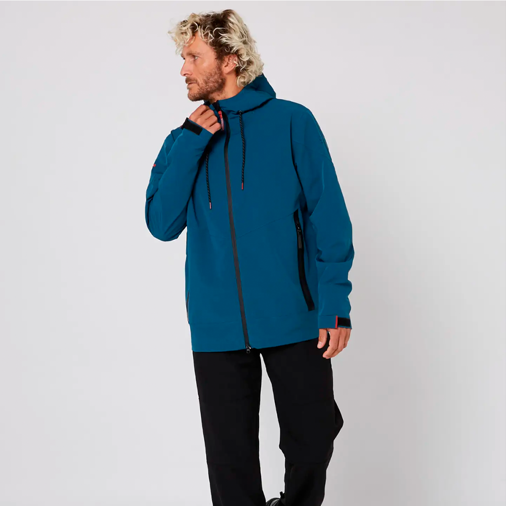 Follow Brand Spray Zip Through Jacket Slate – Wake Effects