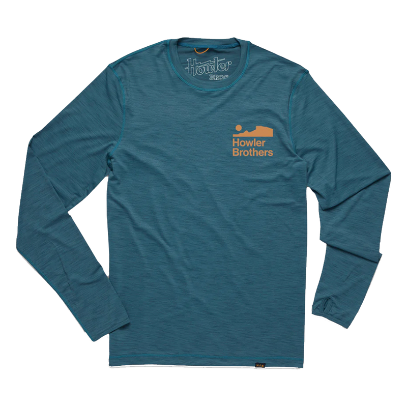 Howler Brothers HB Tech Tee Mid Blue – Wake Effects